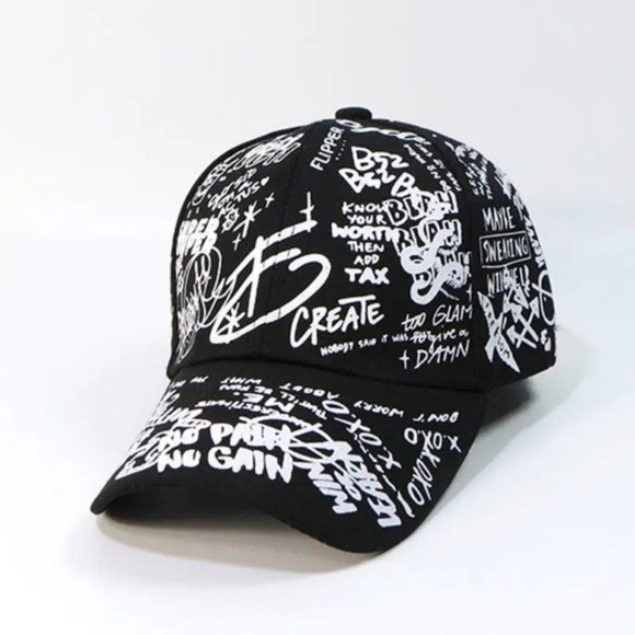 Source Unknown | Accessories | Graffiti Baseball Cap Brand New | Poshmark